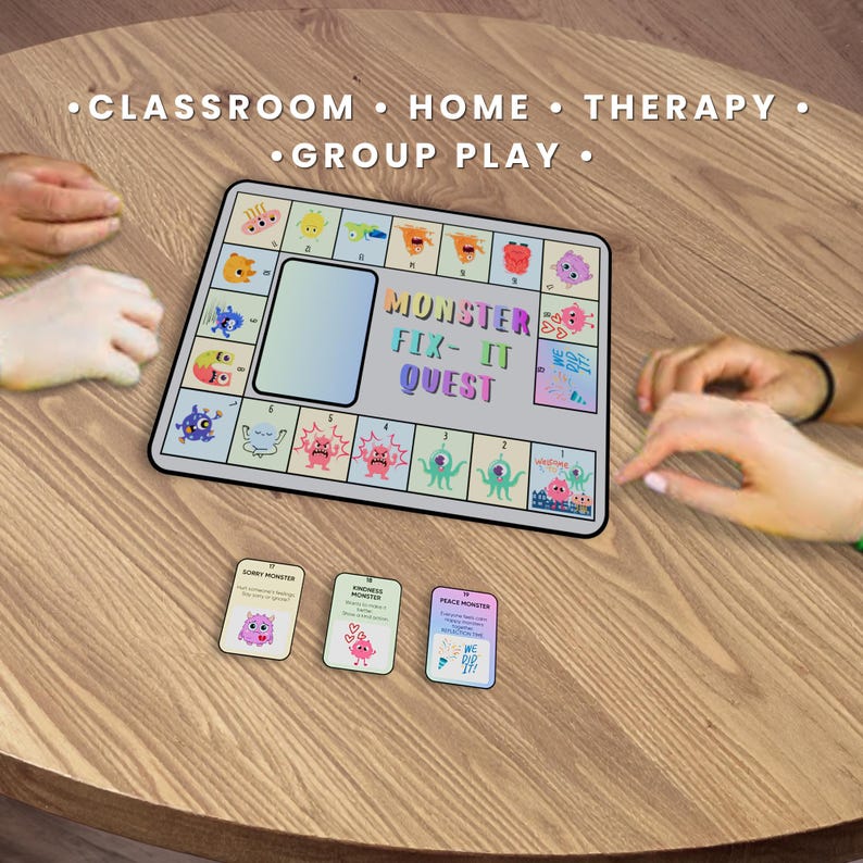 Feelings Board Game Printable | Emotion Regulation Game Ages 3–6 | SEL ...