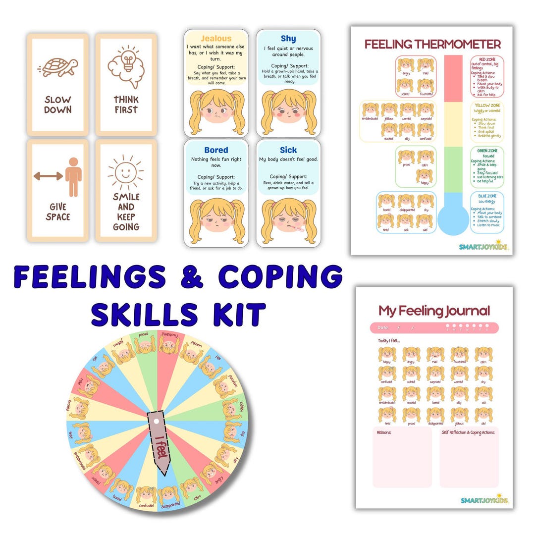SEL Emotional Regulation | Feeling Flashcard ADHD Behavior Support Kit ...