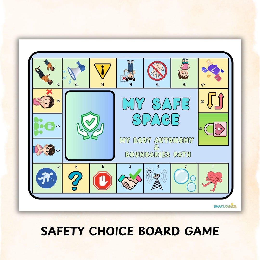 Preschool SEL Learning Body Safety Game | Consent and Personal Space ...
