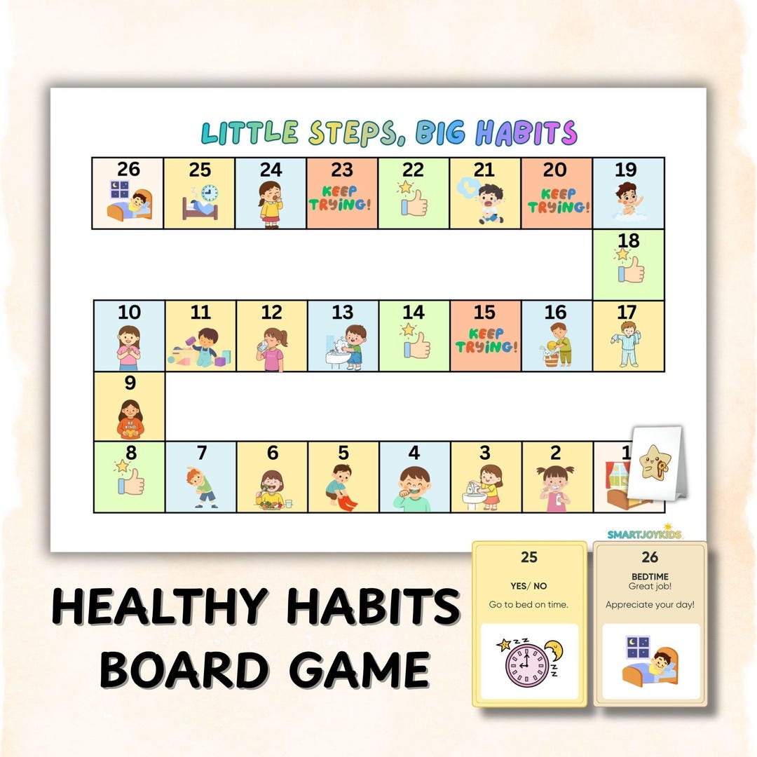 SEL Daily Routine & Good Habits Board Game for Preschool |classroom ...