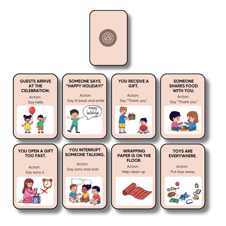 Holiday Social Skills Board Game for Preschoolers | Encourage Gratitude ...