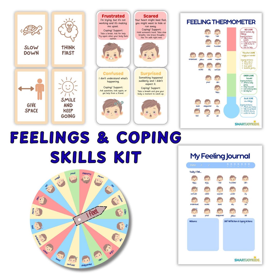 Calm Down Corner Tool Kit | SEL Feelings Cards| Emotional Regulation ...