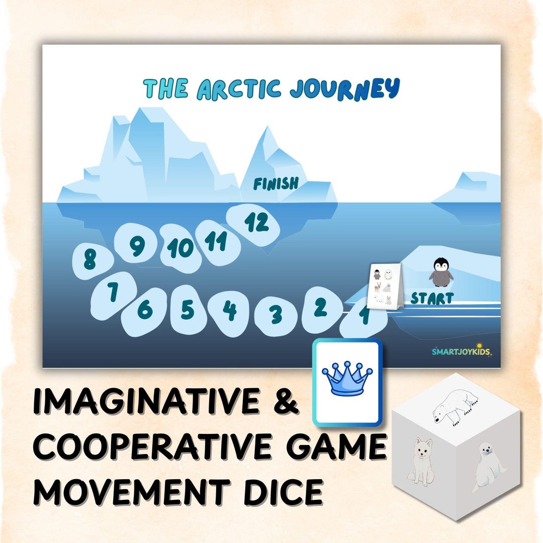 Arctic Animals Imaginative Play Game | Movement Dice & Storytelling ...