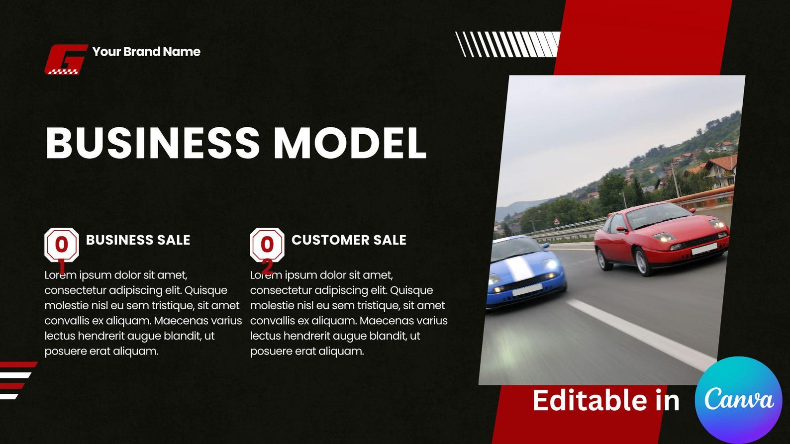Automotive Business Canva Template, Automotive Presets, Car Design PDF ...