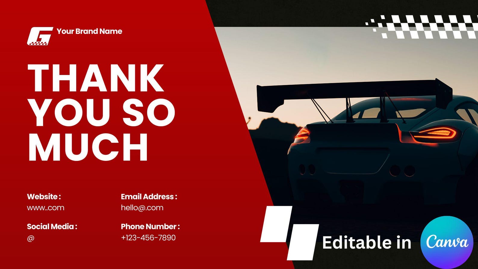 Automotive Business Canva Template, Automotive Presets, Car Design PDF ...