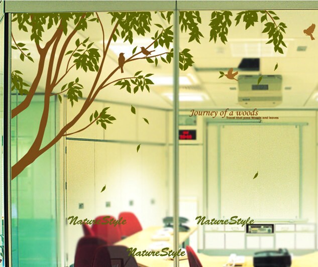 Wall Decal Branch Decal Birds Vinyl Sticker Wall Decal Bedroom - Etsy