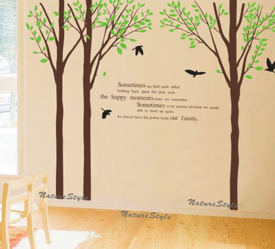 Wall Decal Tree Wall Decal Nursery Wall Decal Baby Wall Decal - Etsy