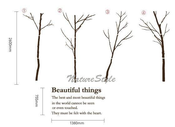 Winter Wall Decal Wall Sticker Tree Wall Decal Nursery Wall - Etsy