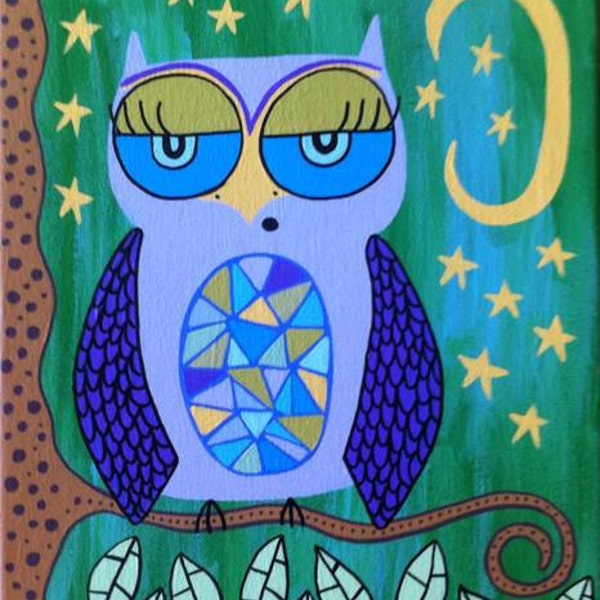 Mexican Folk Art Owl - Etsy