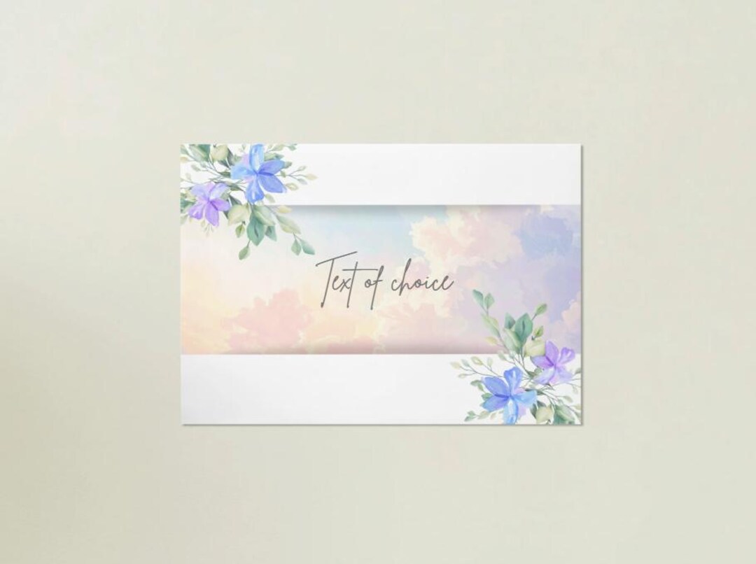 Editable Canva Template - Cloudy Poster - A2 Poster - Etsy