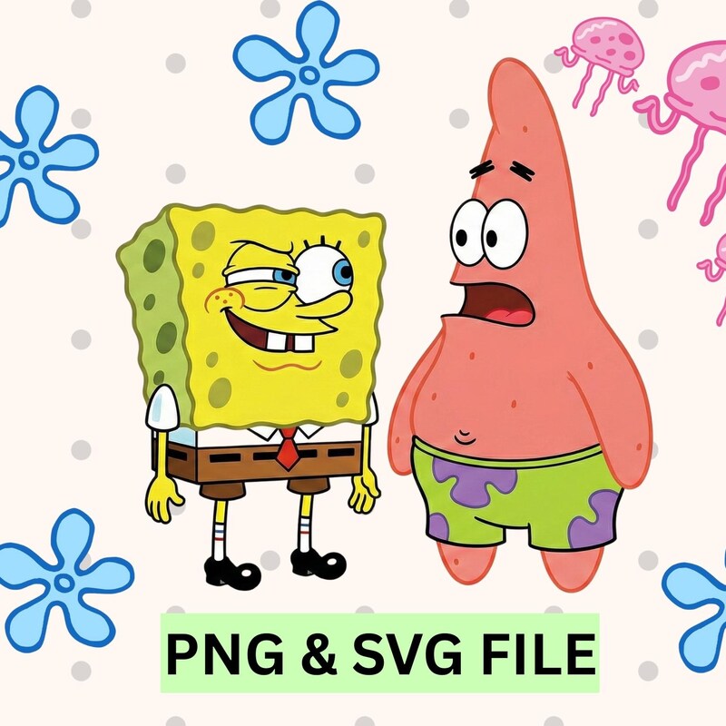 Spongebob and the Elf - Etsy