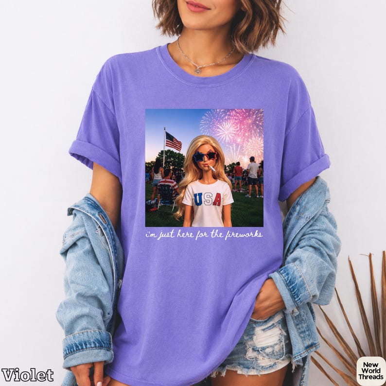 Funny Doll Face Meme Shirt: 4th of July USA Doll Meme Tee, I'm Just ...