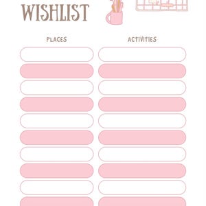 Pink Daily Planner Bundle, 10 Pages Printable Planner, Instant Download ...