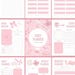 Pink Daily Planner Bundle, 10 Pages Printable Planner, Instant Download ...