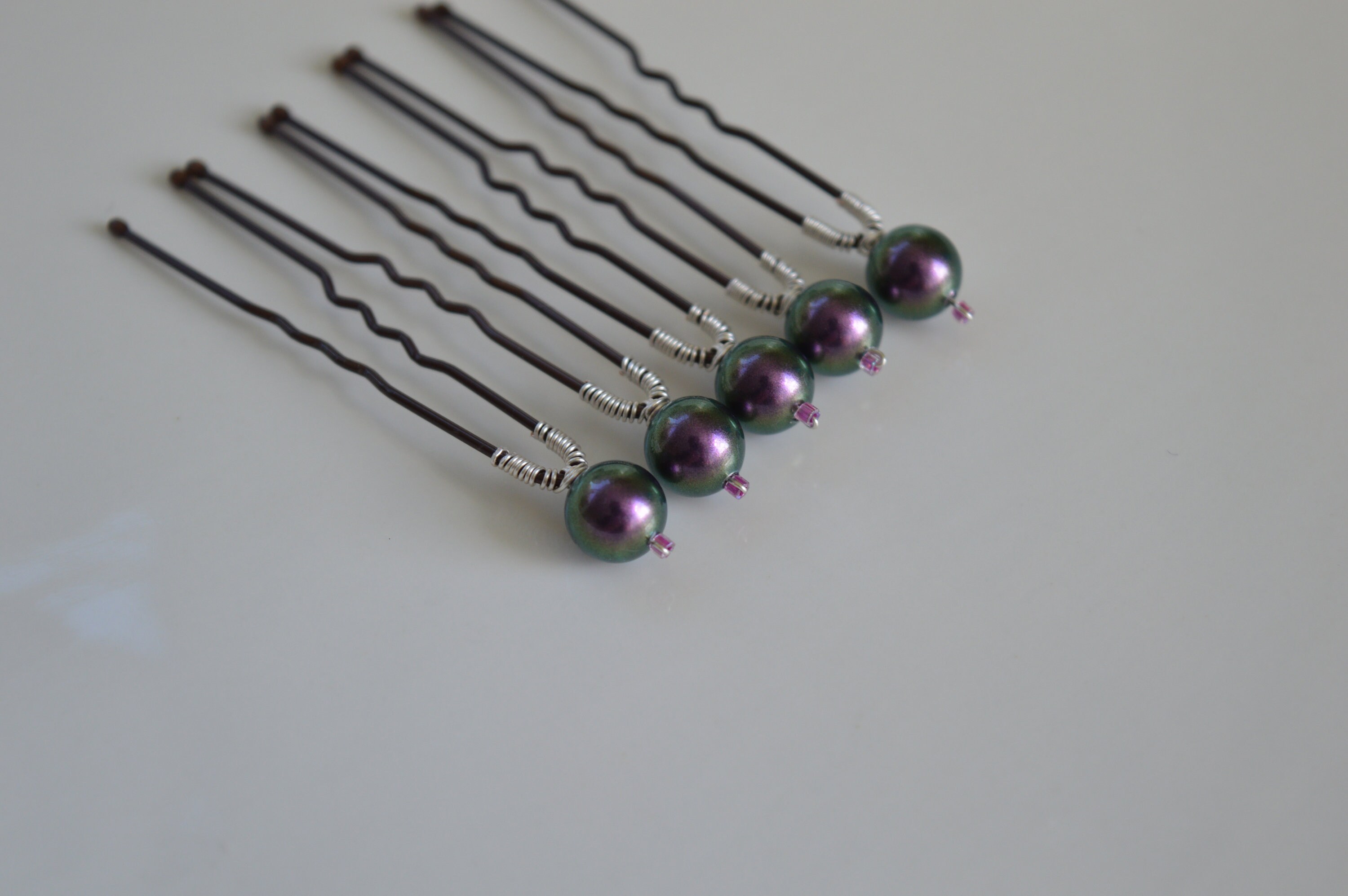 PURPLE Hair Pins - Etsy