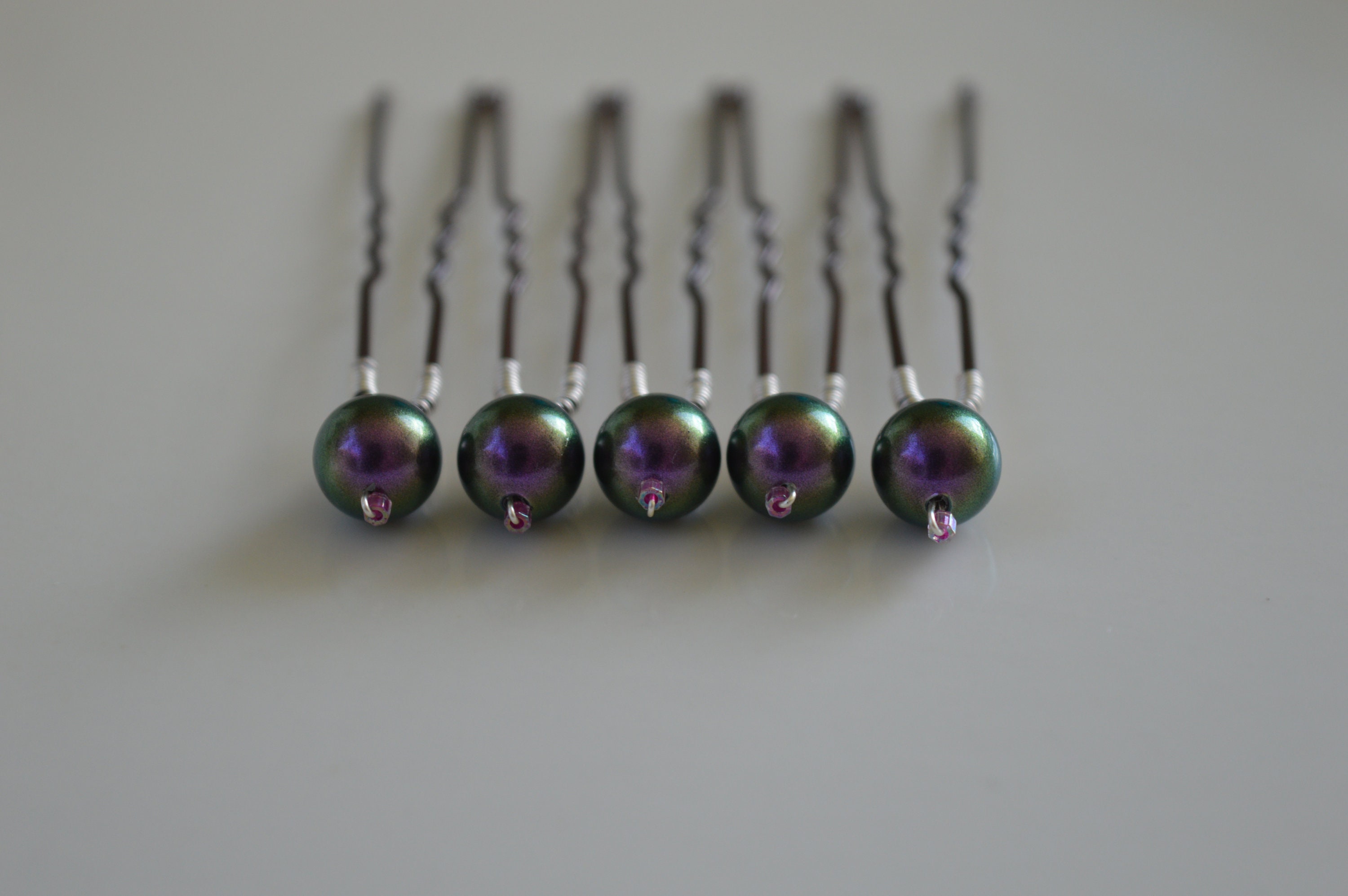 PURPLE Hair Pins - Etsy