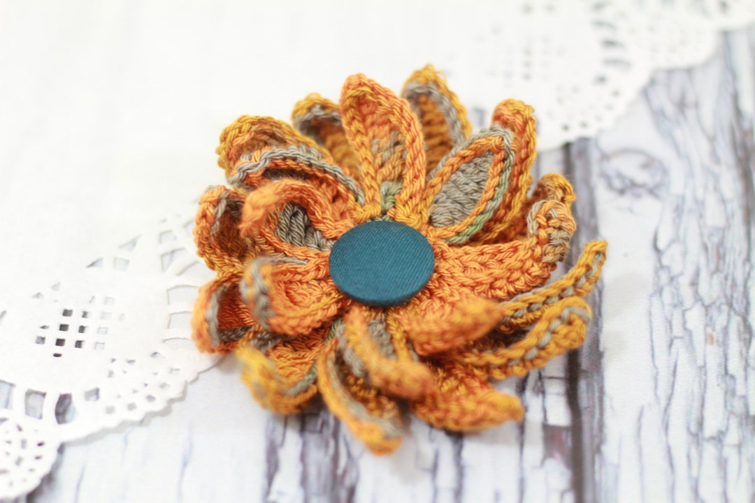 Crochet Gerbera Pattern Crochet Accessory Pattern, Crochet Flowers ...