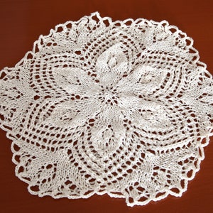 Lace Knitting Doily Patterns PDF Written Descriptions Row by Row Home ...