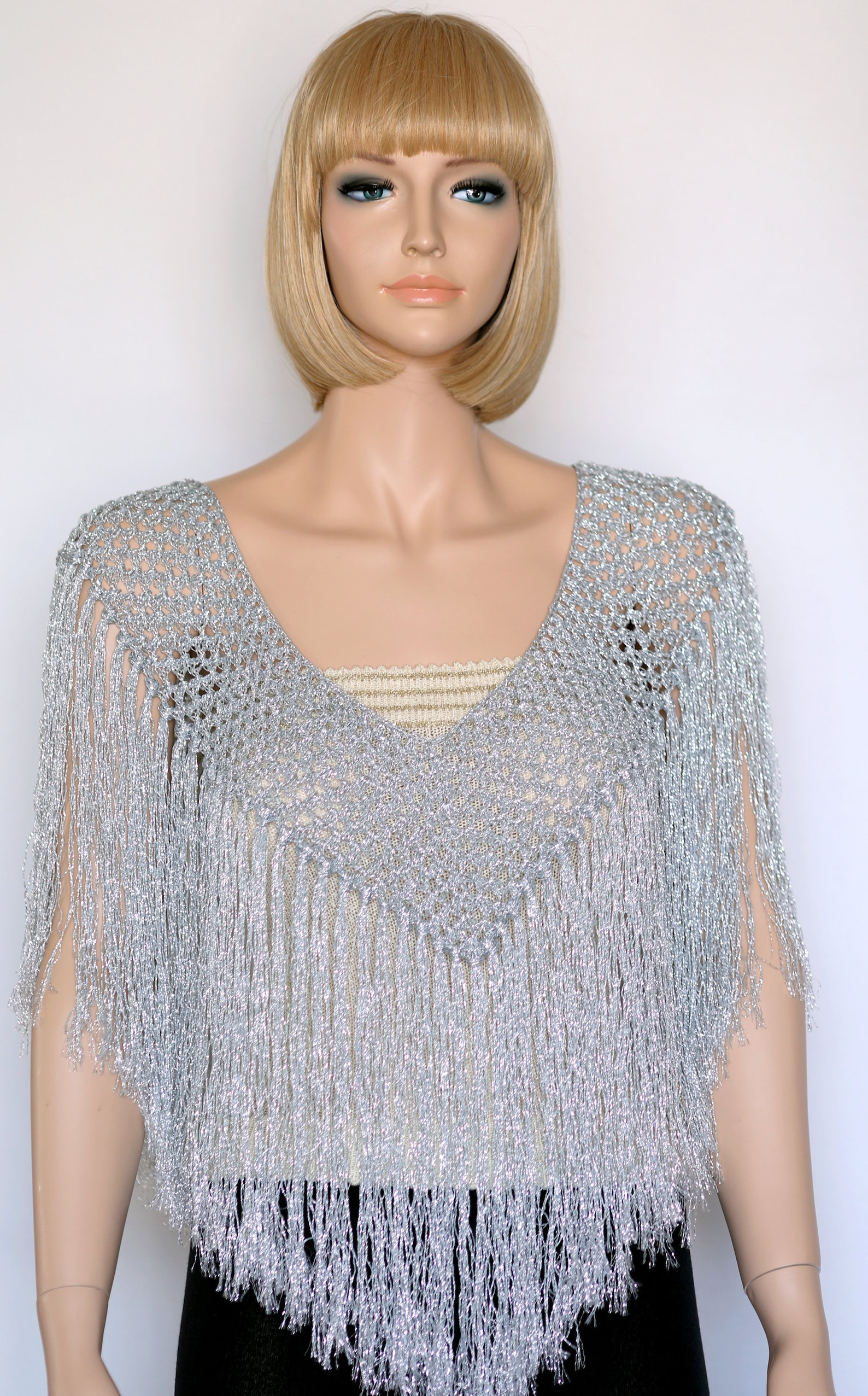 Crochet Summer Poncho Shawl Pattern Crochet Poncho Pattern Fringe ...