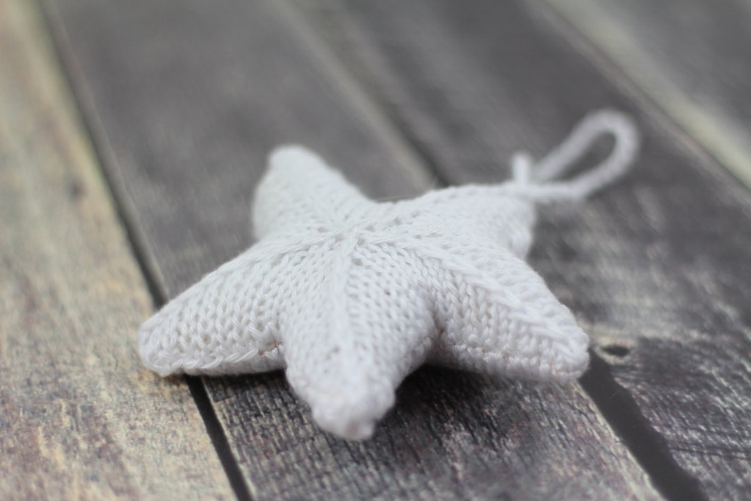 Christmas Ornaments Pattern Fish Knit Starfish Pattern Decor Ornament ...