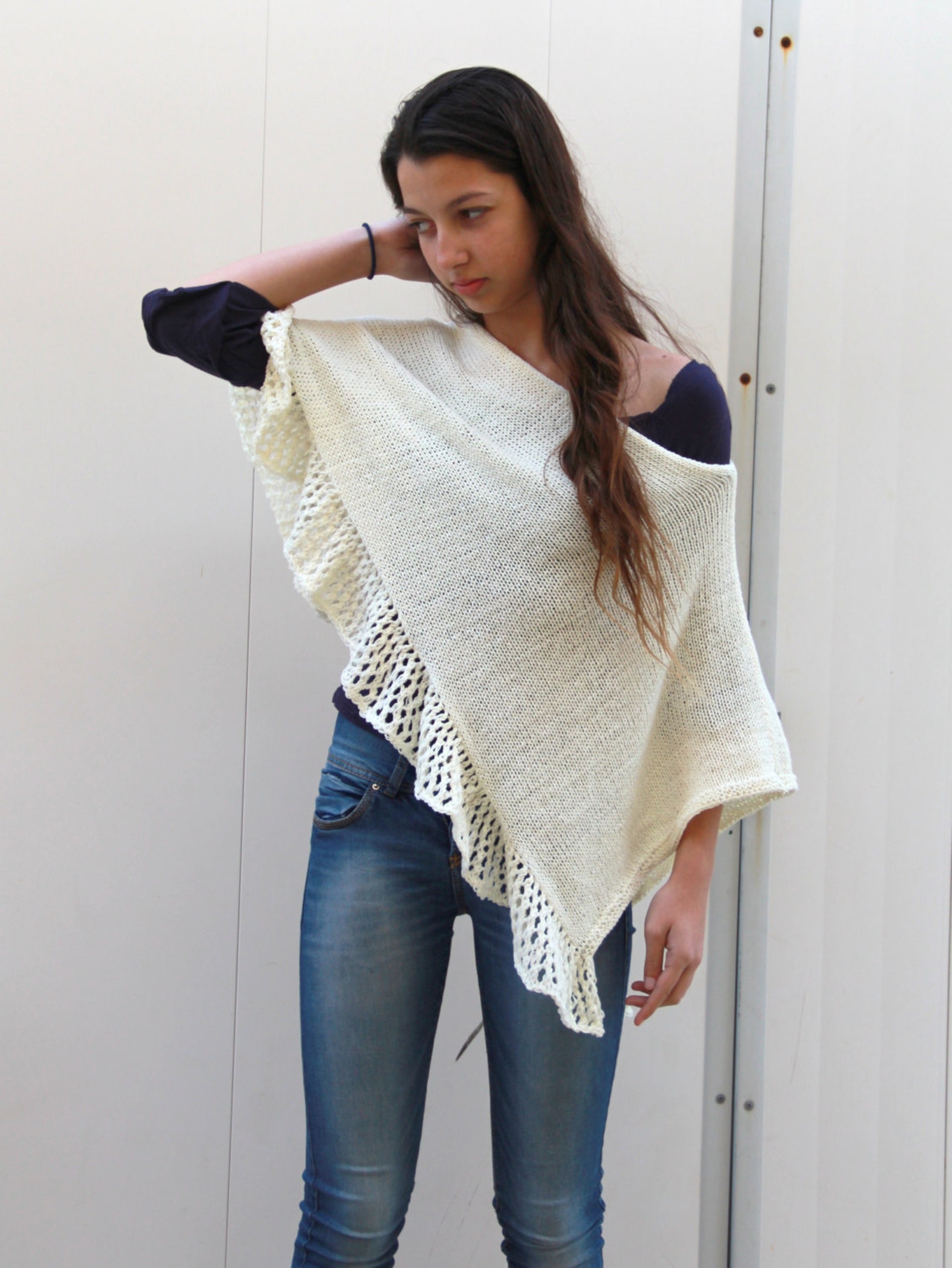 Women Poncho Pattern Knitting Pattern Knit Poncho Pattern Women Poncho ...