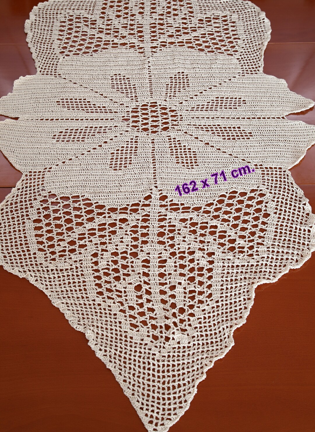 Crochet Table Runner PDF Table Runner Pattern Crochet Table Doily Doily ...