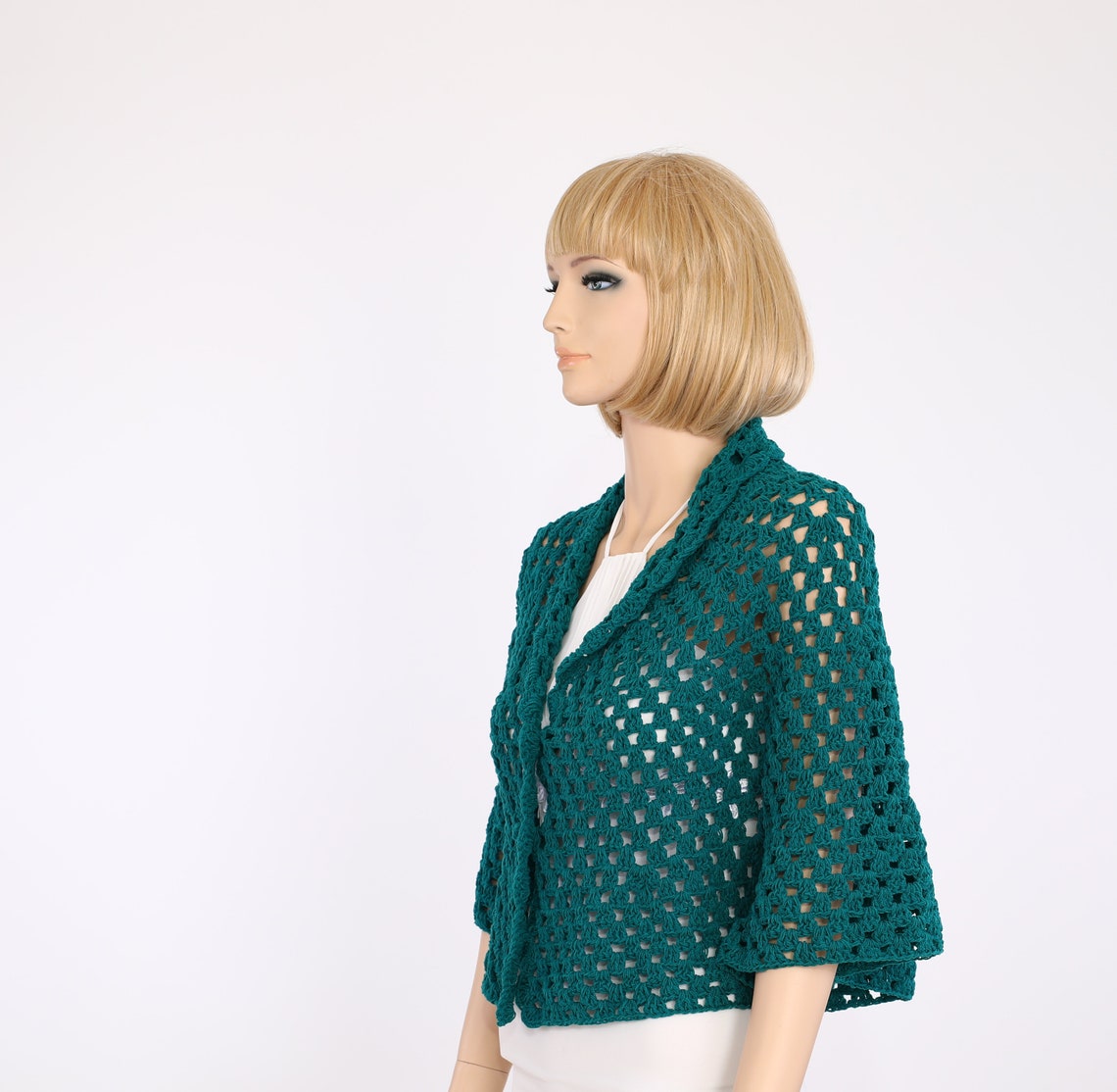 Crochet Capelet Pattern PDF, Easy Crochet Cape Tutorial, Lace Pelerine ...