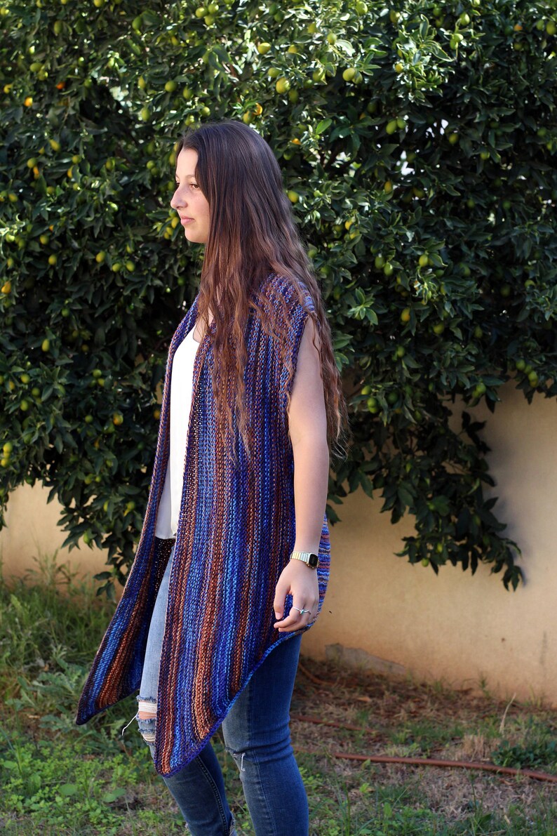 Knit Vest Shrug Pattern: Woman's Vest PDF (size S-M) - Etsy