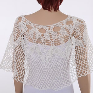Lacy Pelerine Pattern Wedding Shawlette Shoulder Shawl Lace Shawlette ...