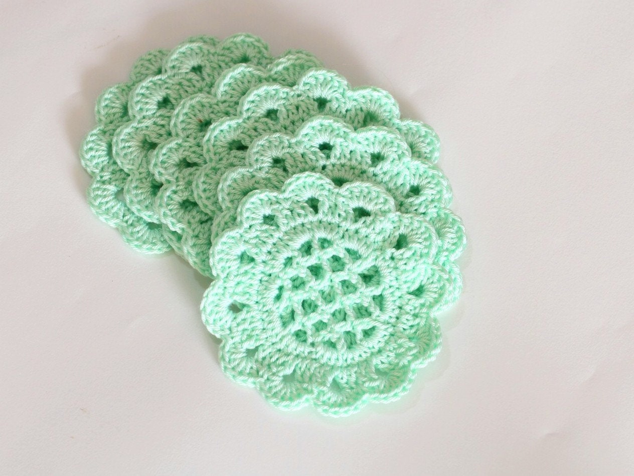 Crochet Pattern Drink Coasters cup's Coasters Pattern | Etsy