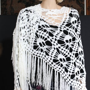 Skull Shawl Lost Souls Shawl Halloween Accessory Skull Motif Boho Wrap ...