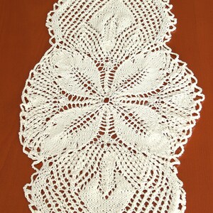 Knit Tablecloth Pattern Oval Knit Doily Handmade Home Décor Accents ...