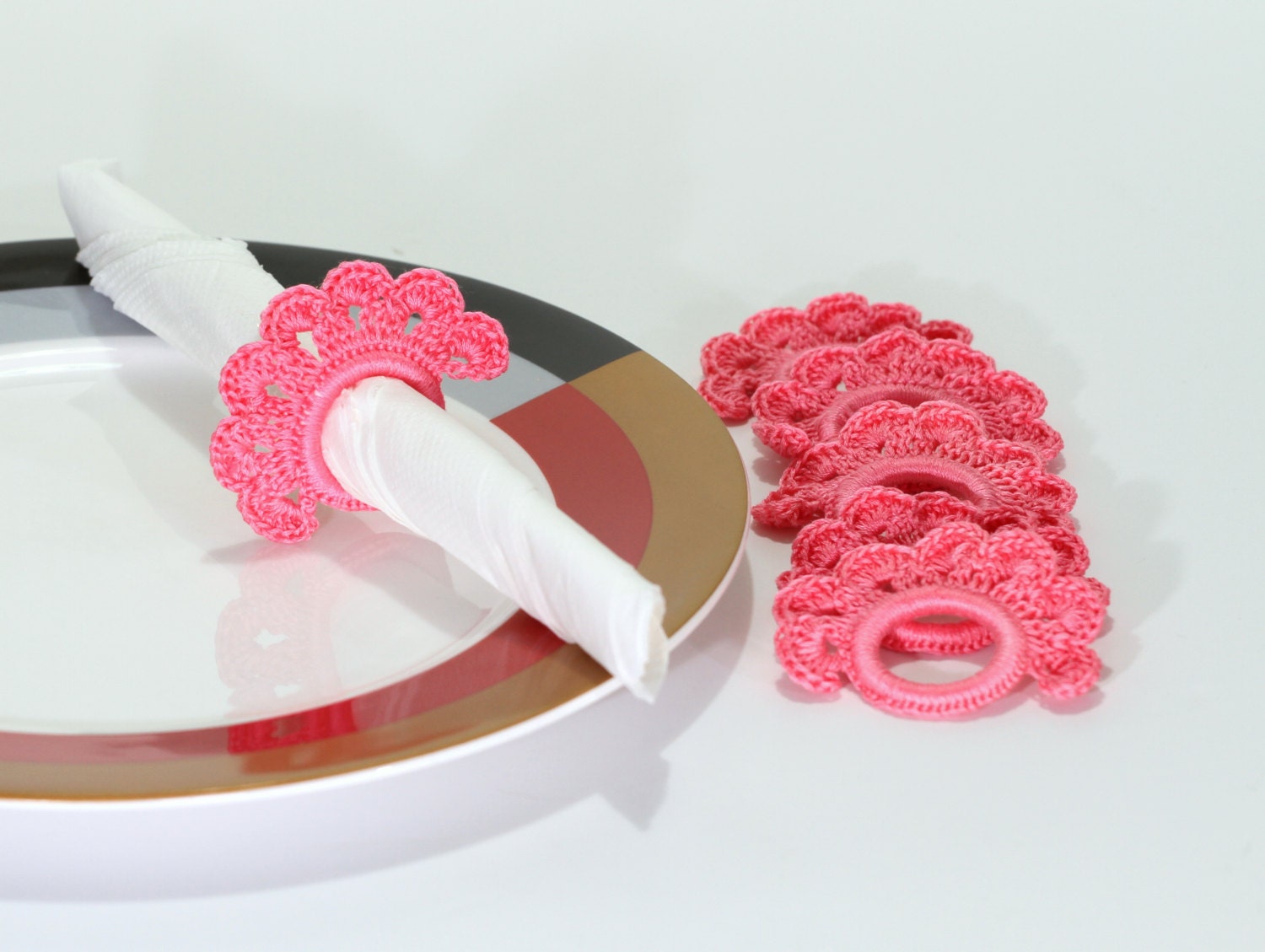 Crochet Napkin Rings PDF Pattern - Etsy