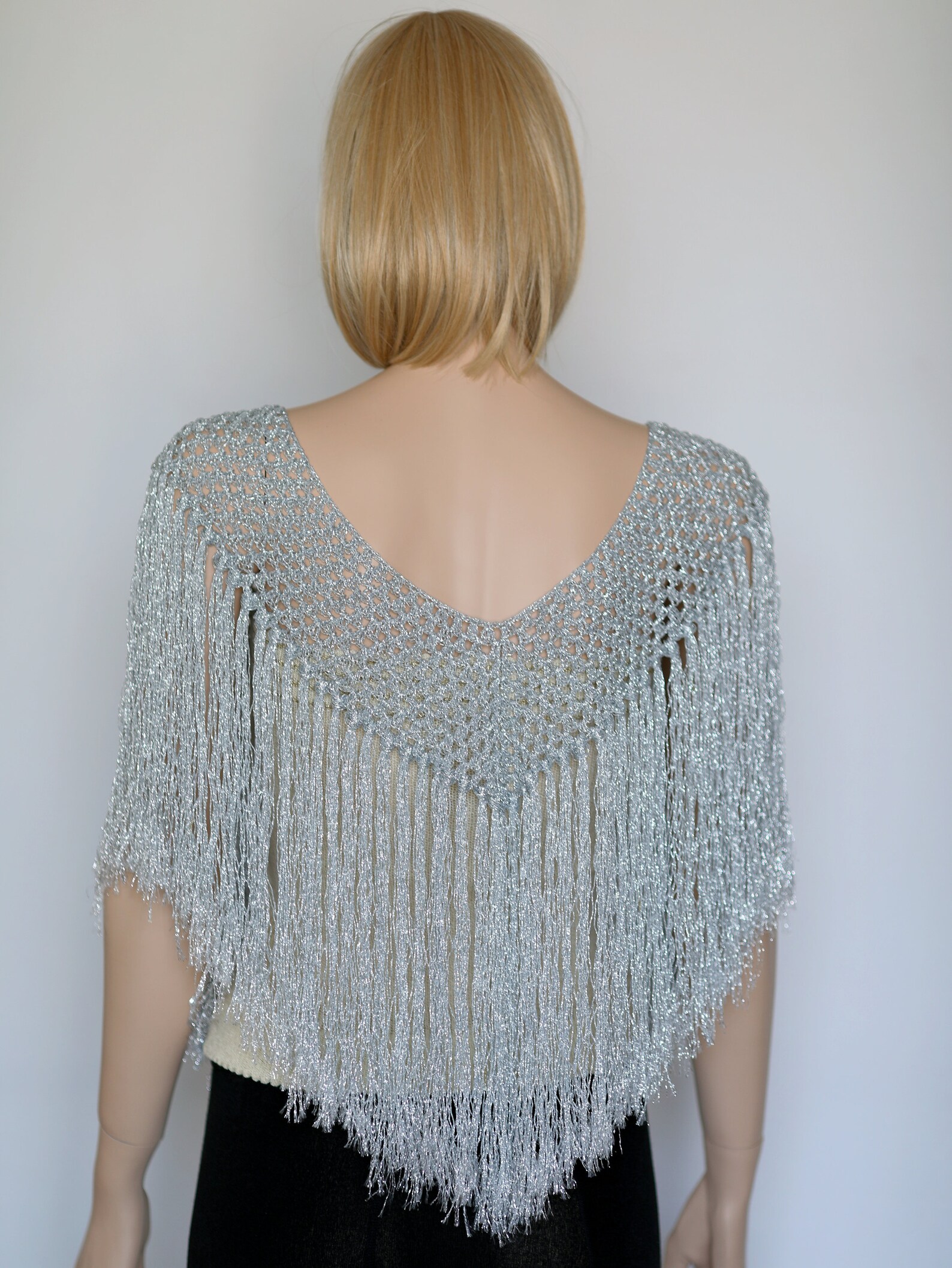 Crochet Summer Poncho Shawl Pattern Crochet Poncho Pattern Fringe ...