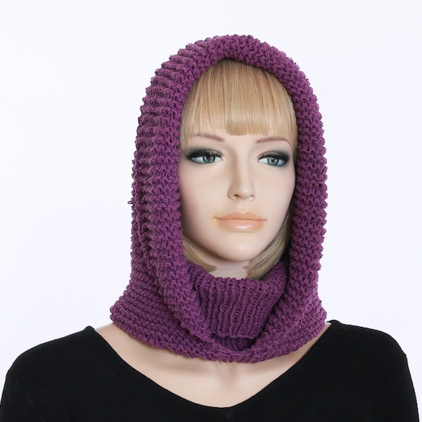 Pointed Knitted Hood - Etsy