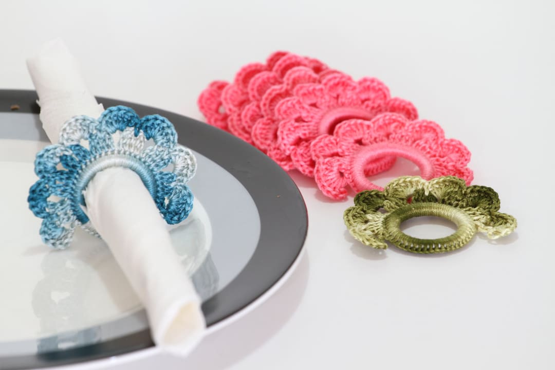 Crochet Napkin Rings PDF Pattern - Etsy