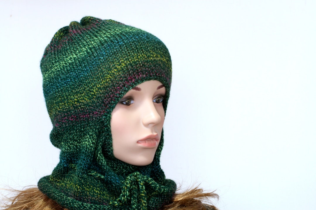 Ski Mask, Instant Download Patterns Hand Knit Winter Cap Tutorial ...
