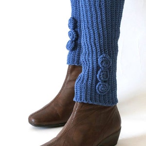 Blue Leg Warmers PDF Pattern, Custom Leg Warmers Tutorial, Knitting ...