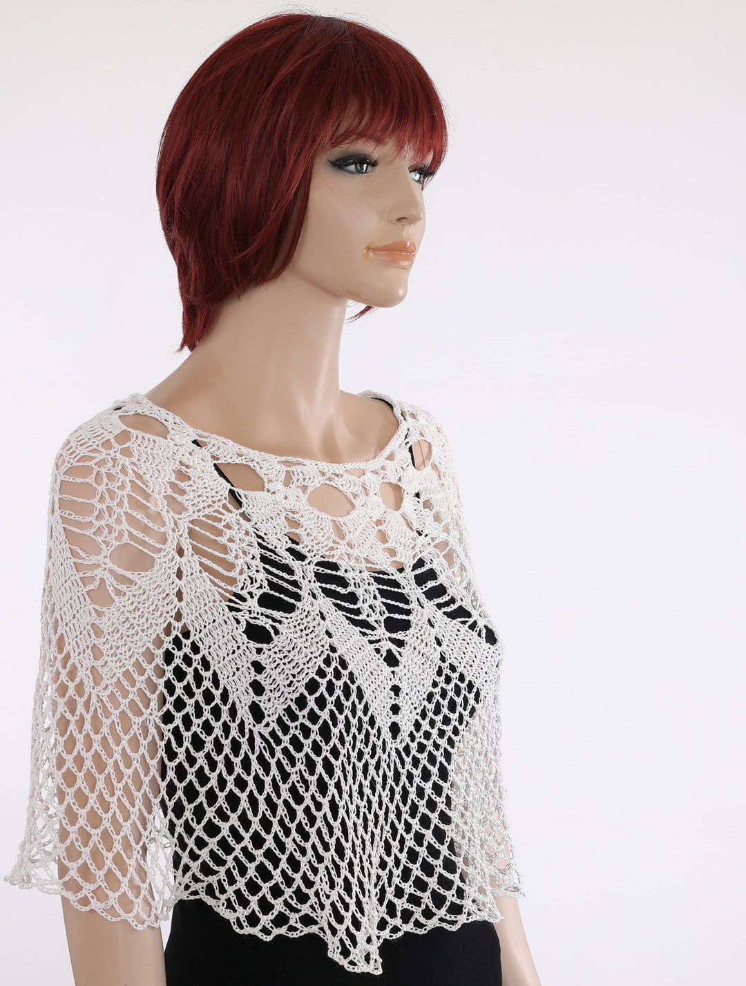 Lacy Pelerine Pattern Wedding Shawlette Shoulder Shawl Lace - Etsy