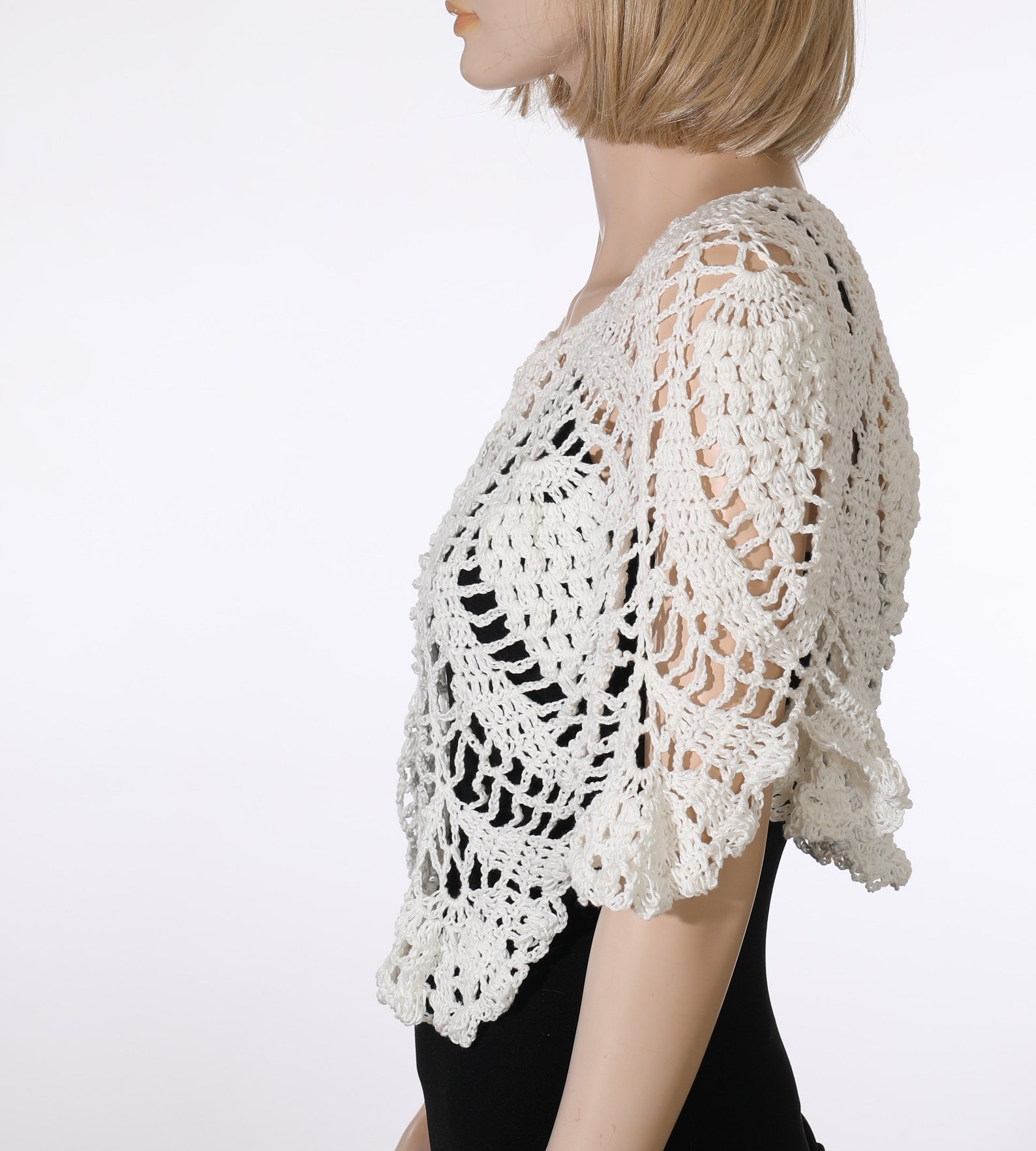 Crochet Shawlette Pattern Shoulder Shawl Pattern Pattern PDF - Etsy