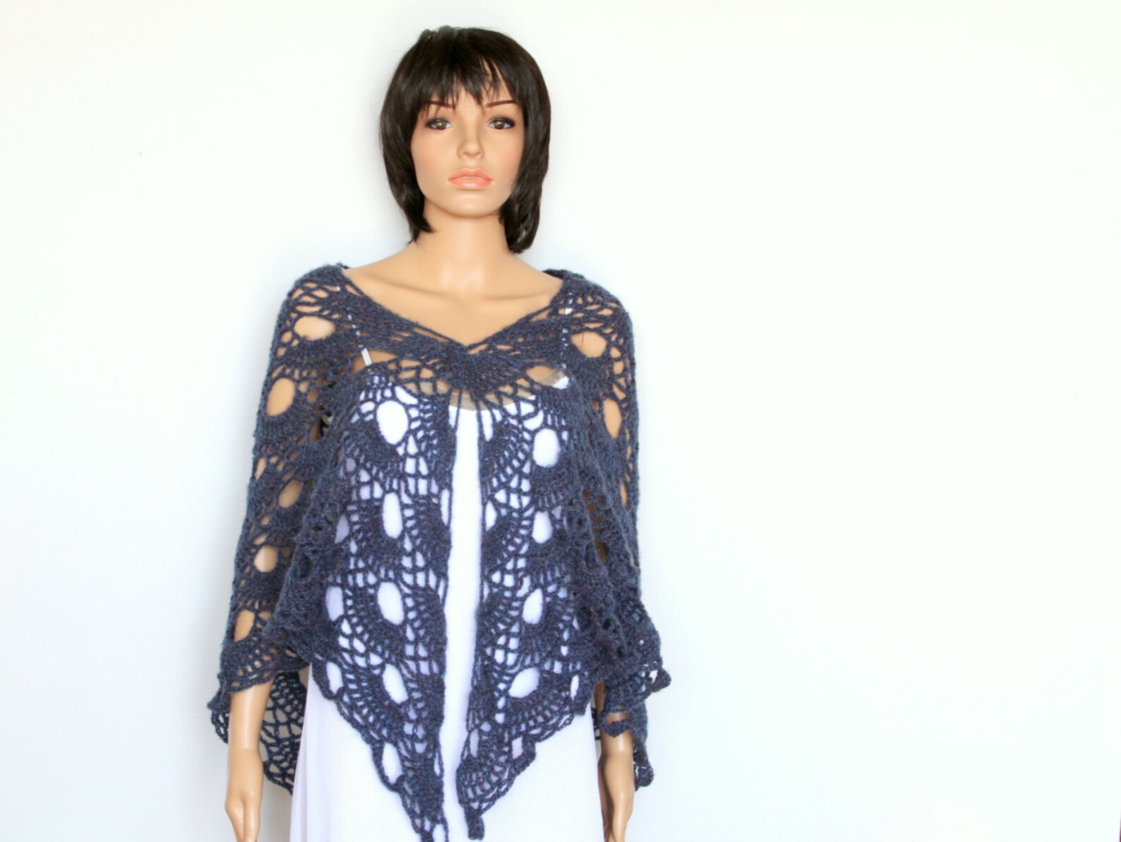 Triangular Crocheted Lace PDF Pattern Fashionable Lace Shawl - Etsy Canada