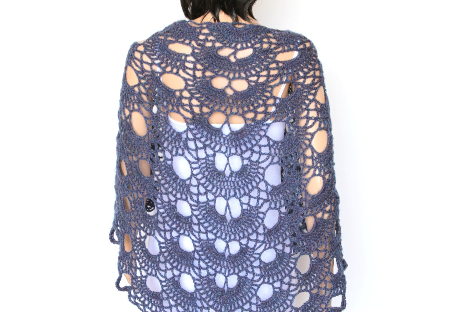 Triangular Crocheted Lace PDF Pattern Fashionable Lace Shawl - Etsy Canada