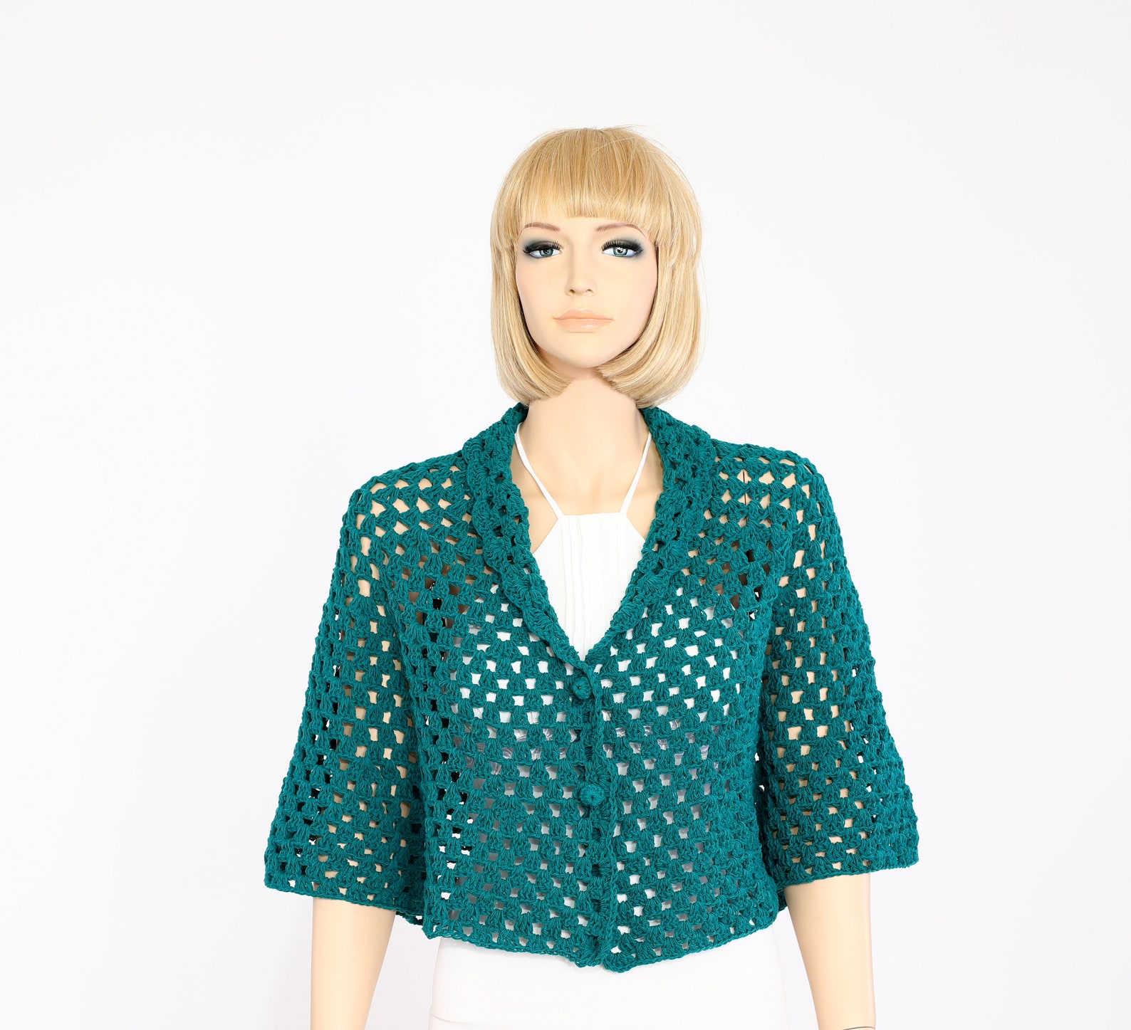 Crochet Capelet Pattern PDF, Easy Crochet Cape Tutorial, Lace Pelerine ...