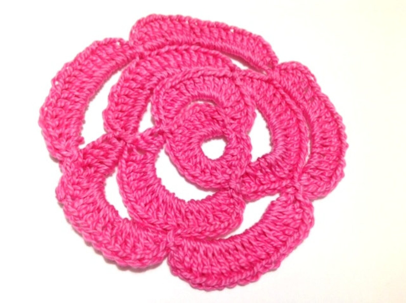Hand Crocheted Rose Tutorial Decorative Flower Doily Pattern - Etsy