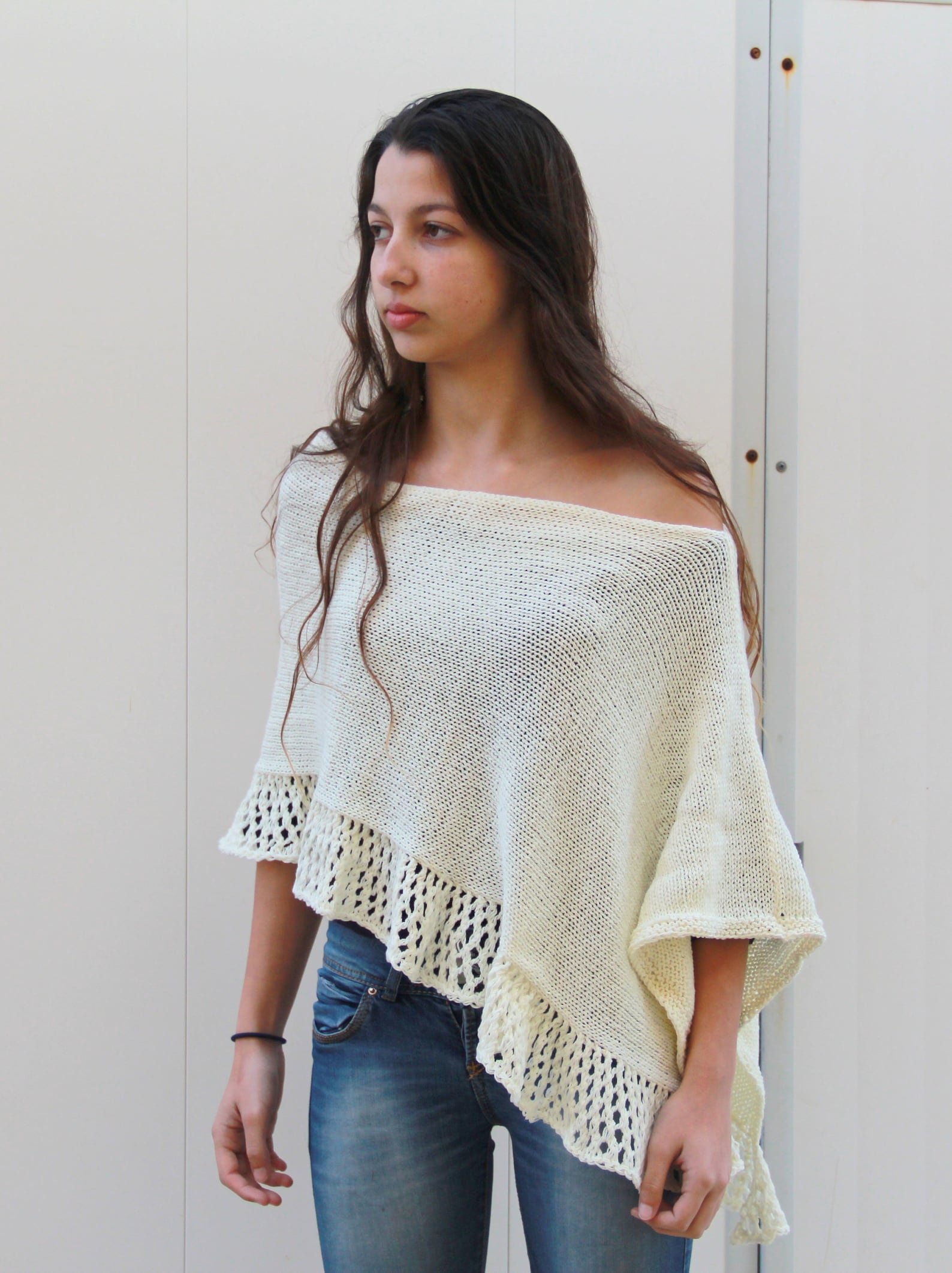 Women Poncho Pattern Knitting Pattern Knit Poncho Pattern - Etsy