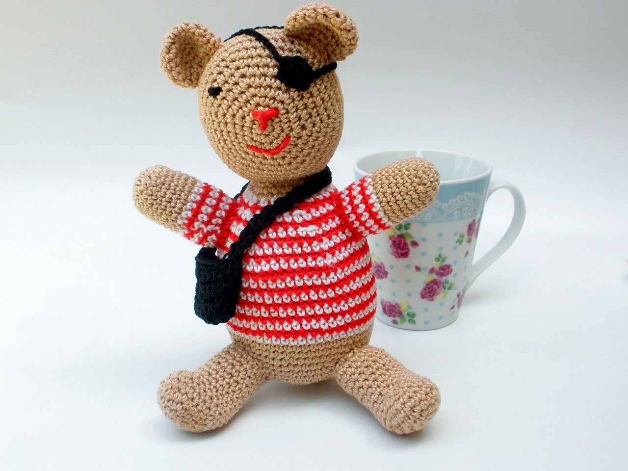 Captain Pirate Teddy Bear Pirate Captain Pattern Pirate | Etsy