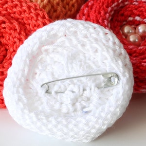 Spring Flower Rosette Tutorial, PDF Rosette Knit Flowers Pattern, DIY Knitted Flower - Etsy