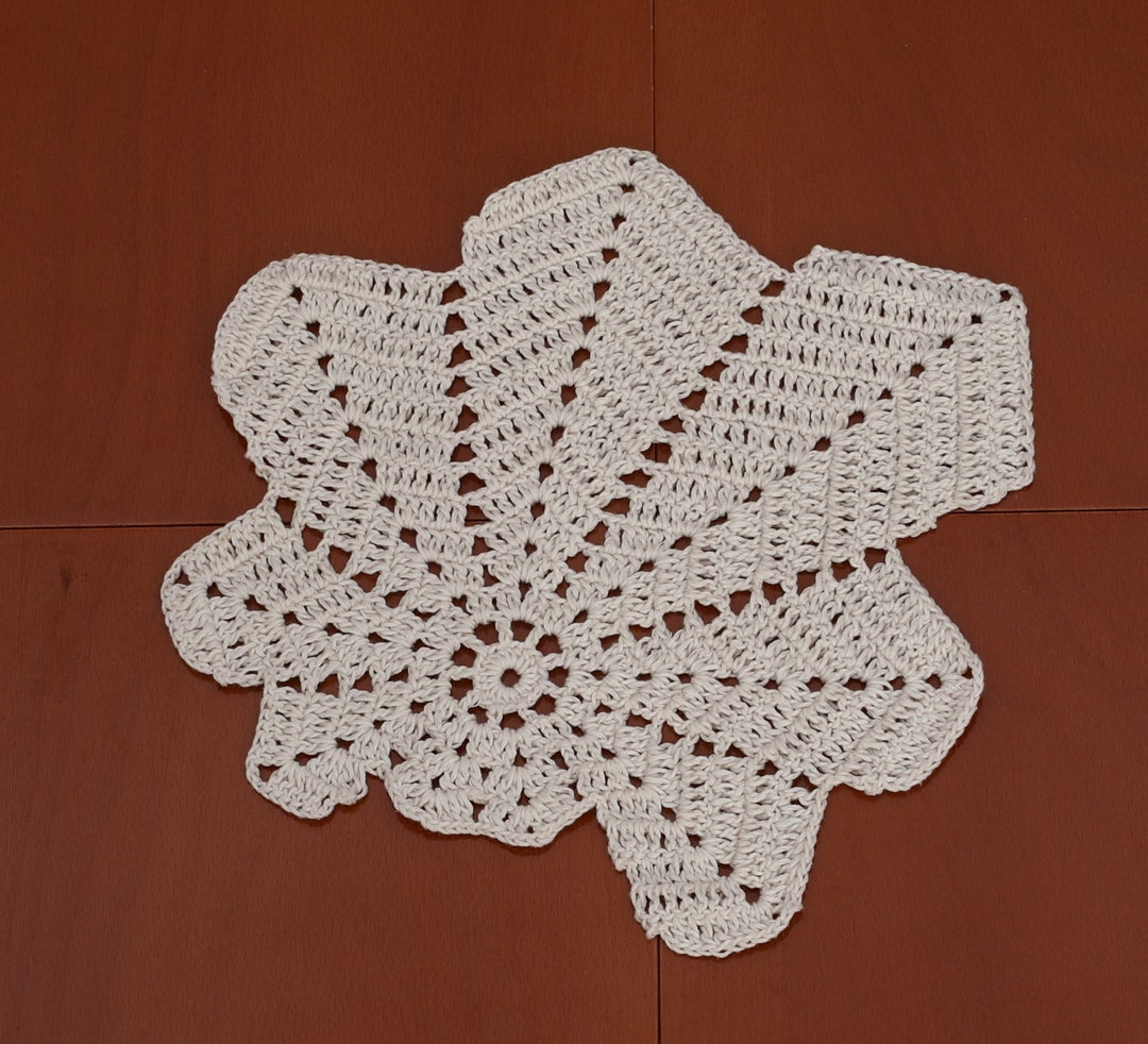 Leaf Trivet Crochet Crocheted Leaf Tutorial, Crocheted Leaf Pattern ...
