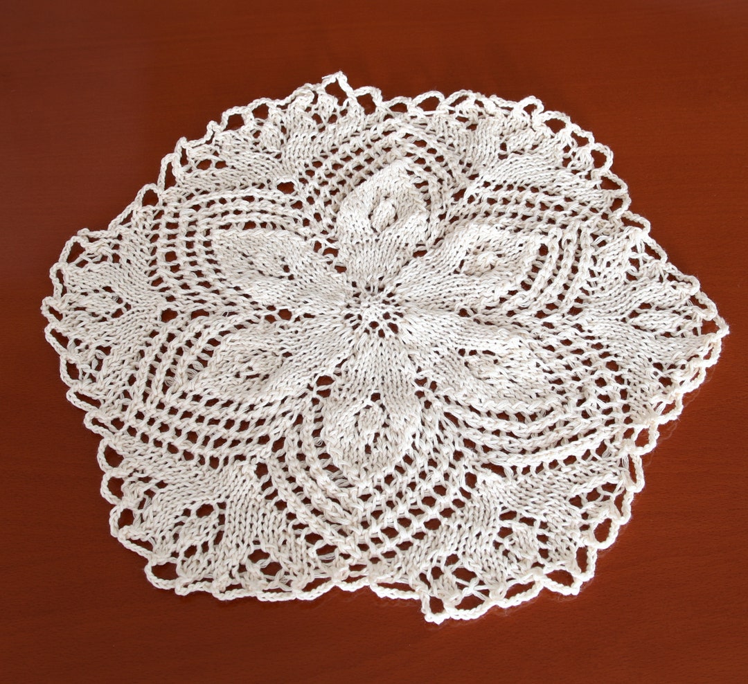 Lace Knitting Doily Patterns PDF Written Descriptions Row by Row Home ...