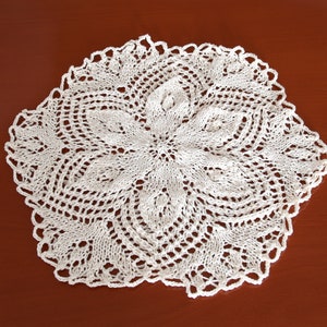 Lace Knitting Doily Patterns PDF Written Descriptions Row by Row Home ...
